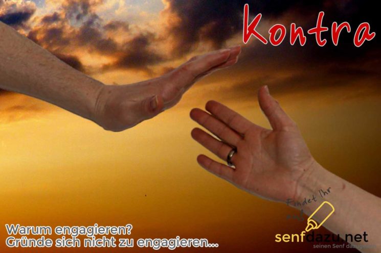 Warum engagieren? - Gründe sich NICHT zu engagieren 1/2